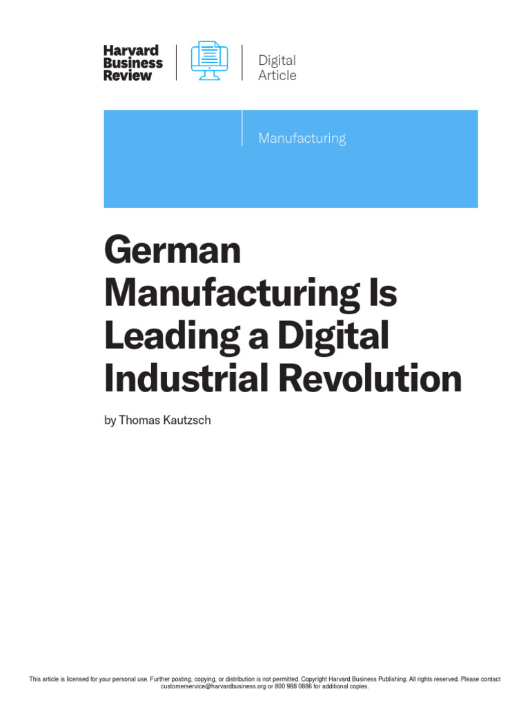 2016 - 06 - German Manufacturing Is Leading A Digital Industrial ...