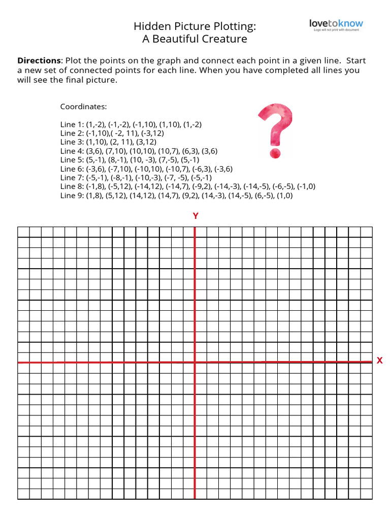 Hidden Picture Plotting Worksheet | PDF | Teaching Methods & Materials ...