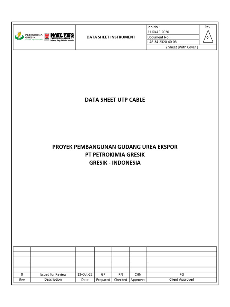 Data Sheet Utp Cable | PDF
