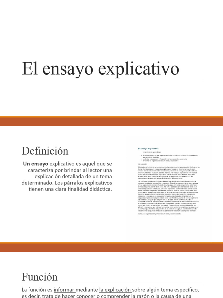 Ensayo Explicativo | PDF