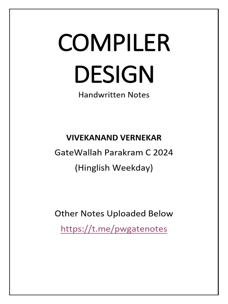 Compiler Design | PDF