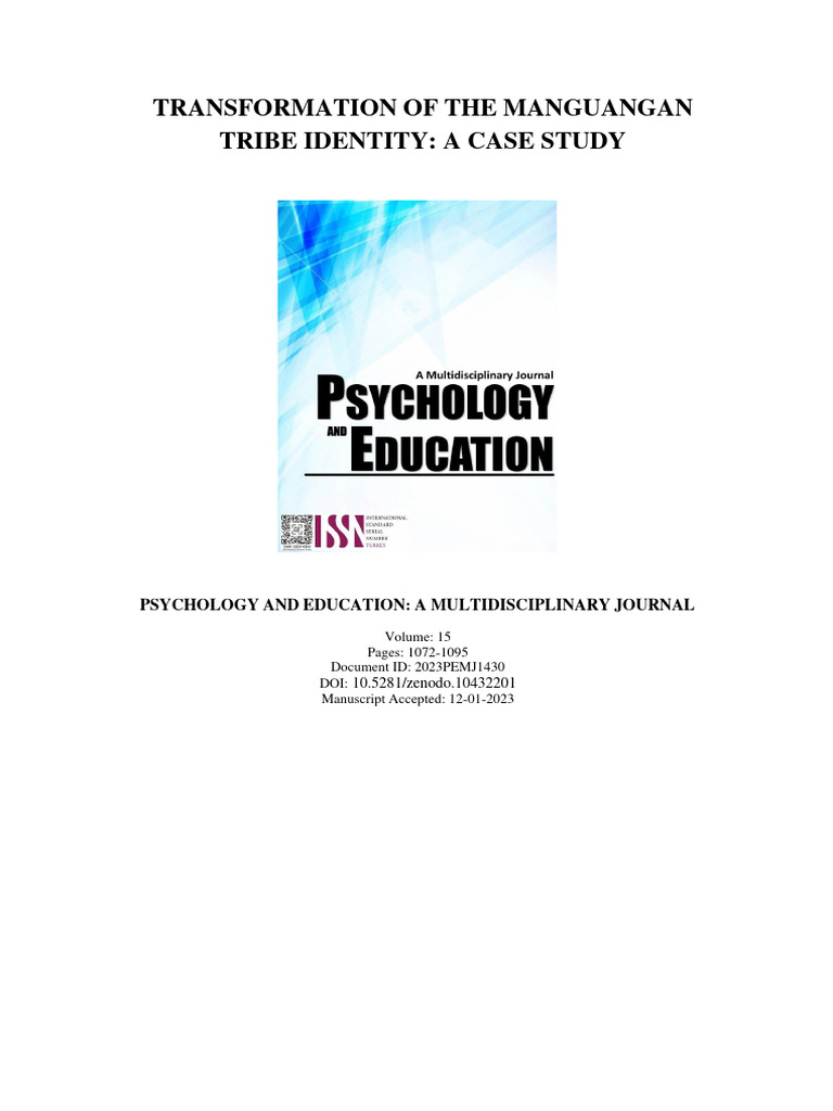 Manguangan Tribe Identity Transformation | PDF