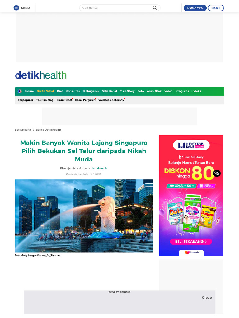 Makin Banyak Wanita Lajang Singapura | PDF