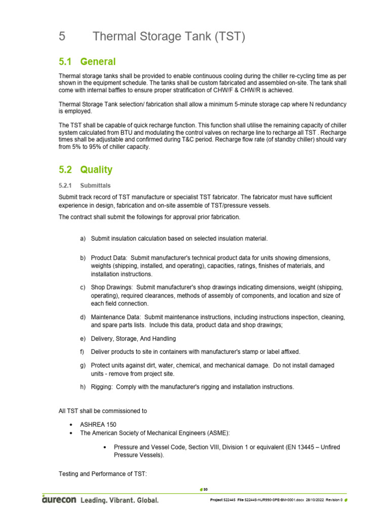 Thermal Storage Tank Project Ignite | PDF | Valve | Pressure