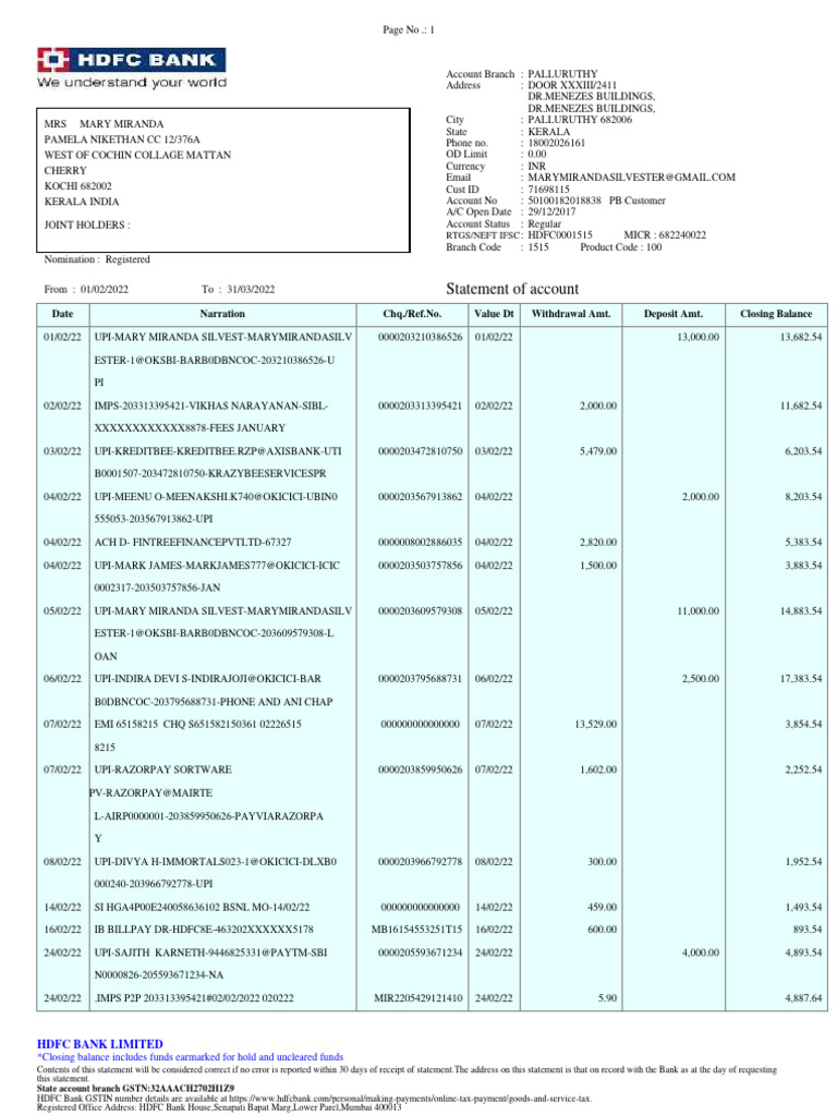 HDFC - April May 2022 | PDF