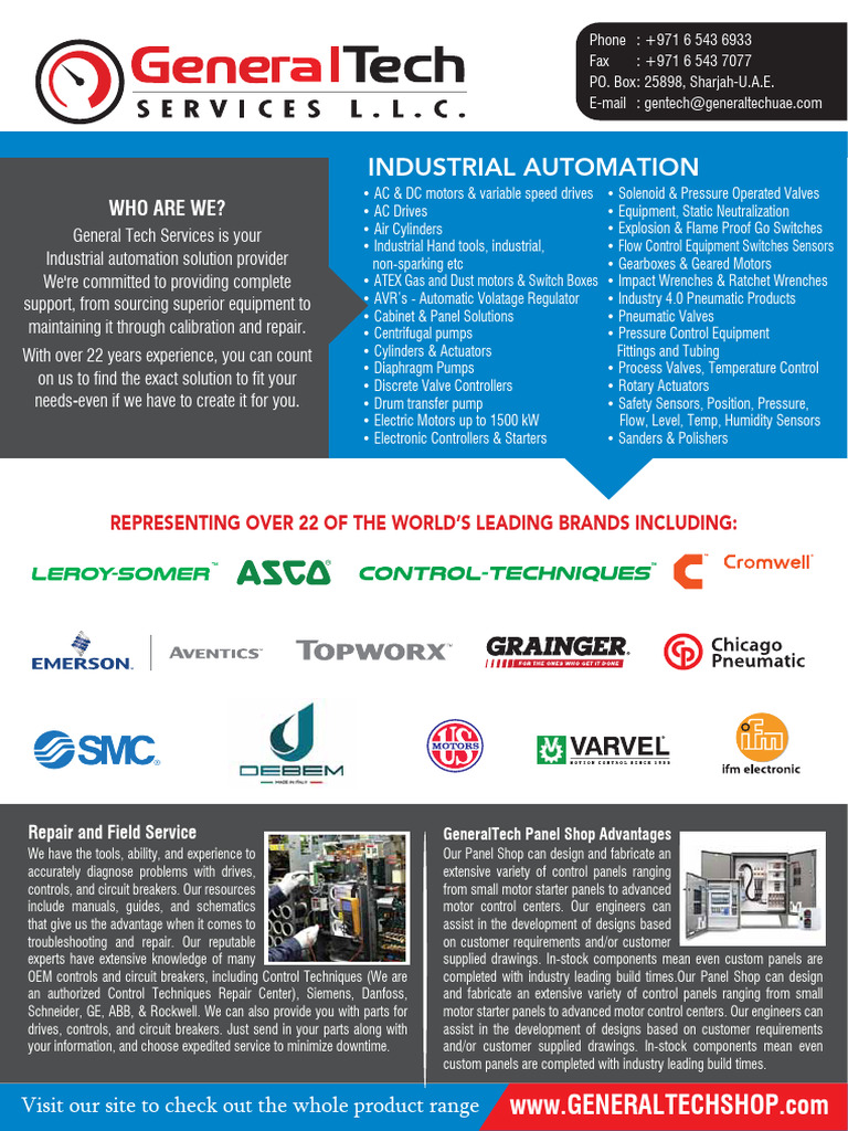 GTS - Industrial Automation Profile | PDF | Pump | Electric Motor
