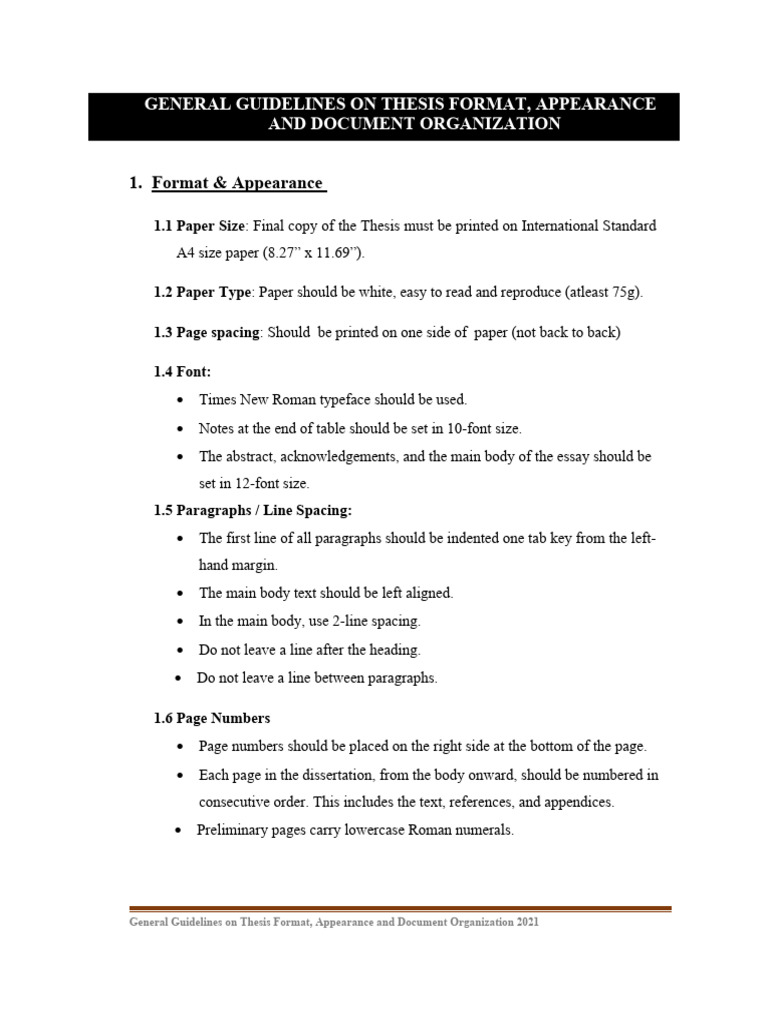 MS Reserch Guidlines-1 | PDF | Thesis | Letter Case