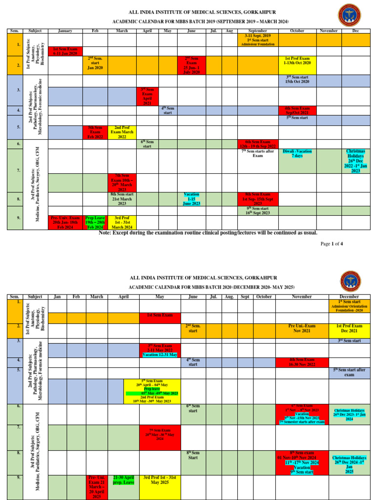 Academic Calendar | PDF