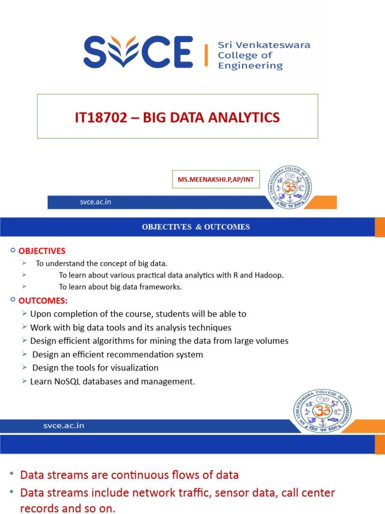 Unit Ii BD | PDF | Big Data | Data