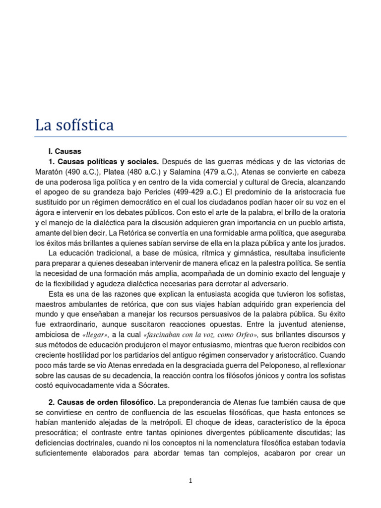La sofística. Guillermo Fraile | PDF | Platón | Verdad