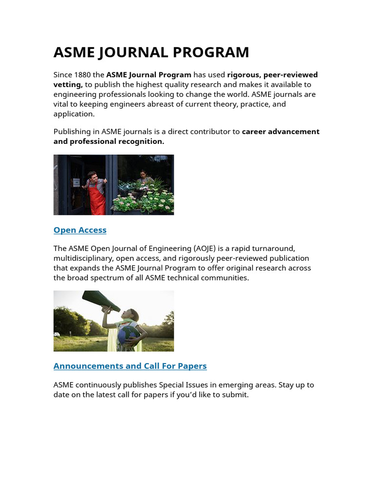 Asme Journal Program | PDF | Engineering | Academic Journal Asme Journal Program | PDF | Engineering | Academic Journal