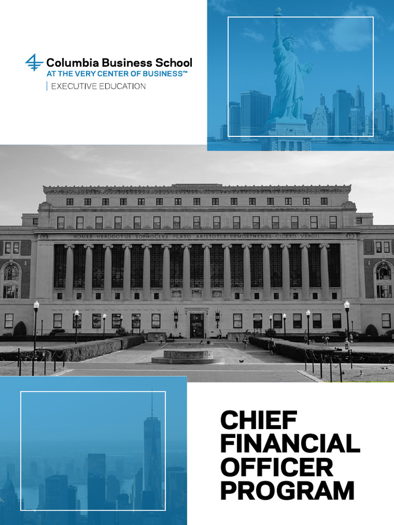 Columbia CFO Program Overview | PDF | Chief Financial Officer | Mergers ...