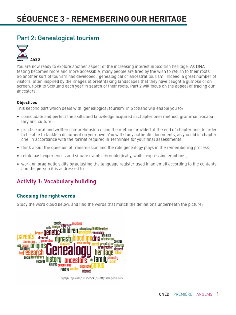 Genealogical Tourism in Scotland | PDF | Genealogy