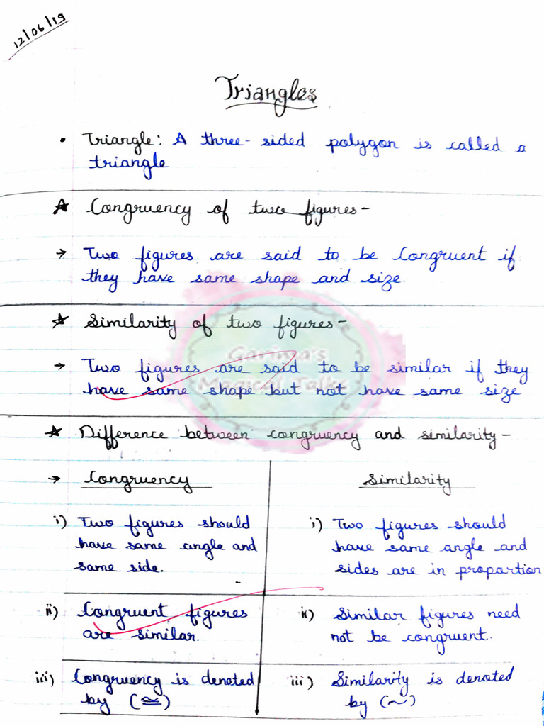 CH 6 Part 1 Triangles | PDF