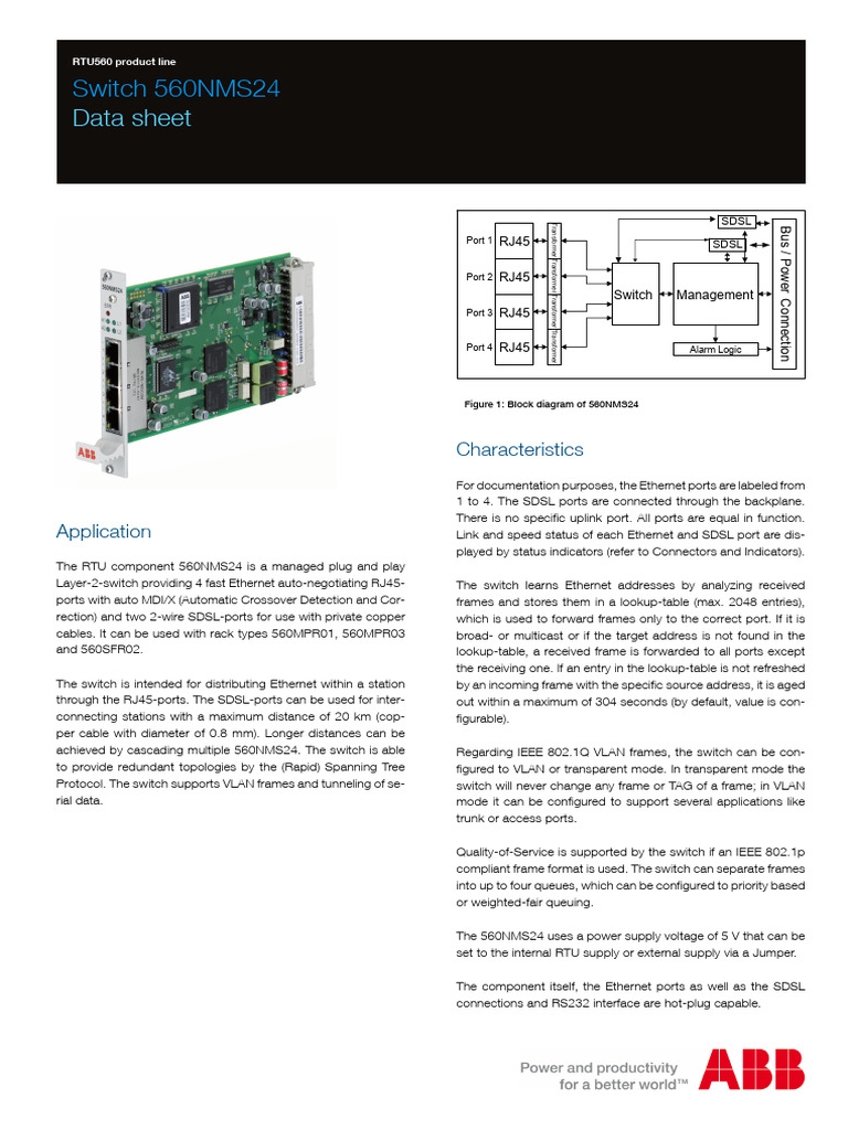 560NMS24 DS en | PDF | Network Switch | Ethernet