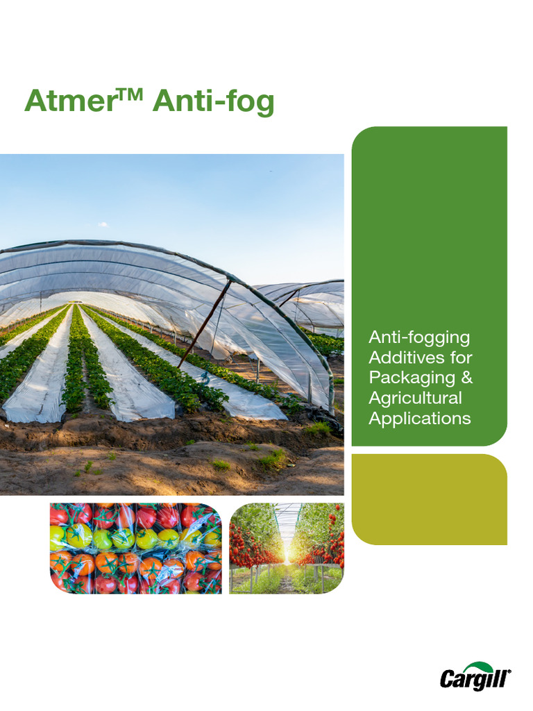 Cargill - Atmer - Anti-Fog - Brochure - v0 - 2022 | PDF | Polyethylene | Fog
