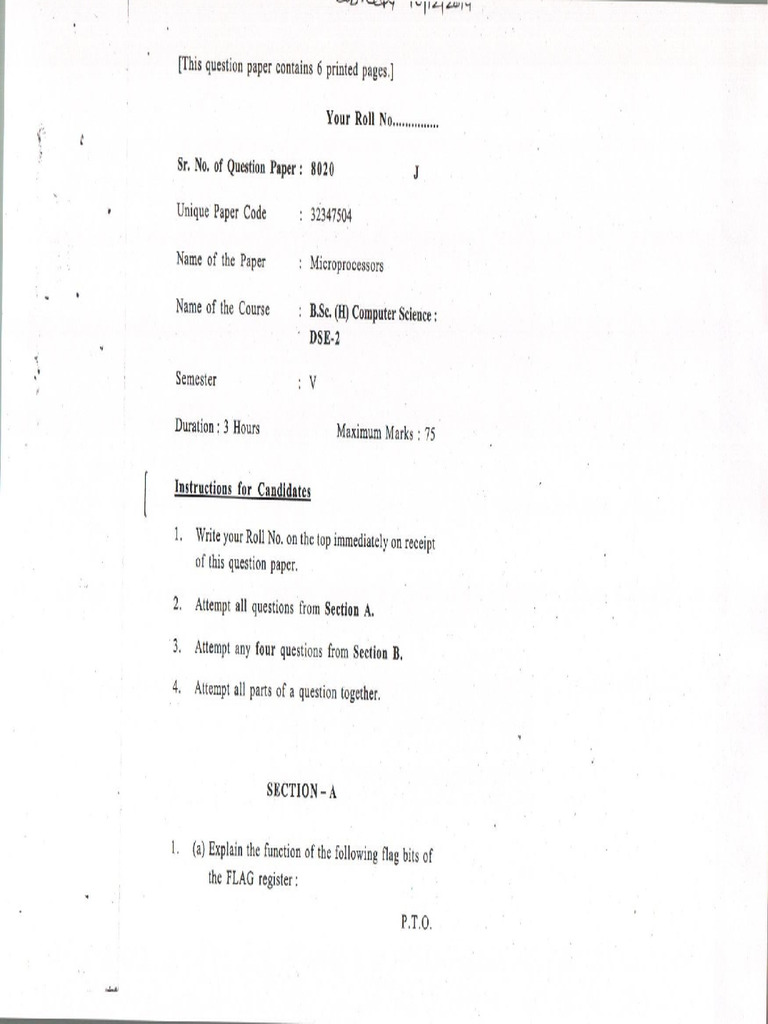 2019 Microprocessor | PDF