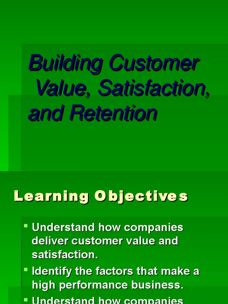 Building Customer Value | PDF | Business | Business Process