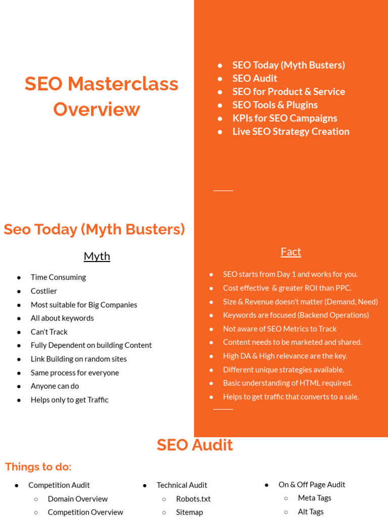 SEO Masterclass by Naveen | PDF