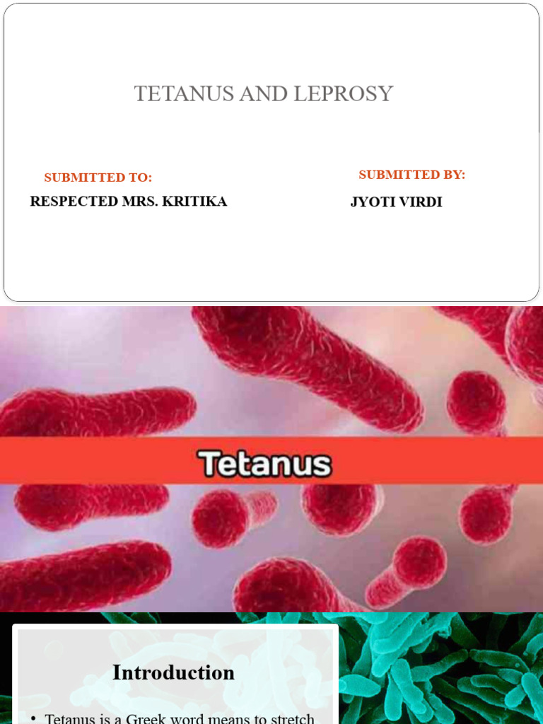 TETANUS | PDF | Leprosy | Infection