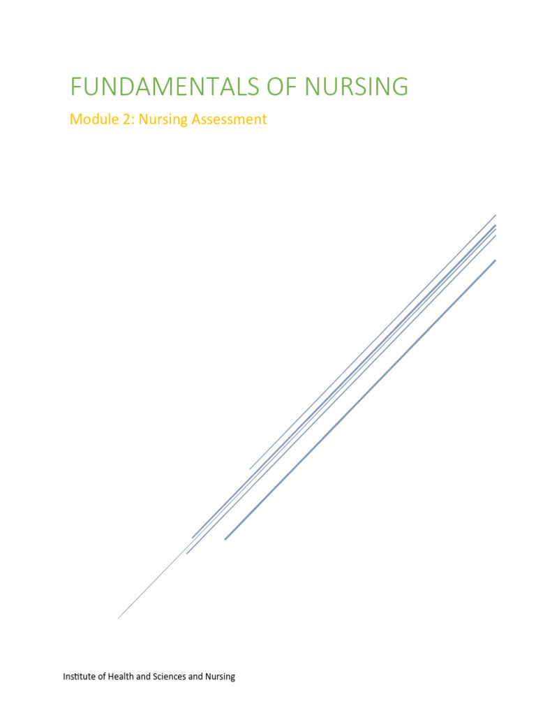 Module 2 Nursing Assessment | PDF | Nursing | Physical Examination