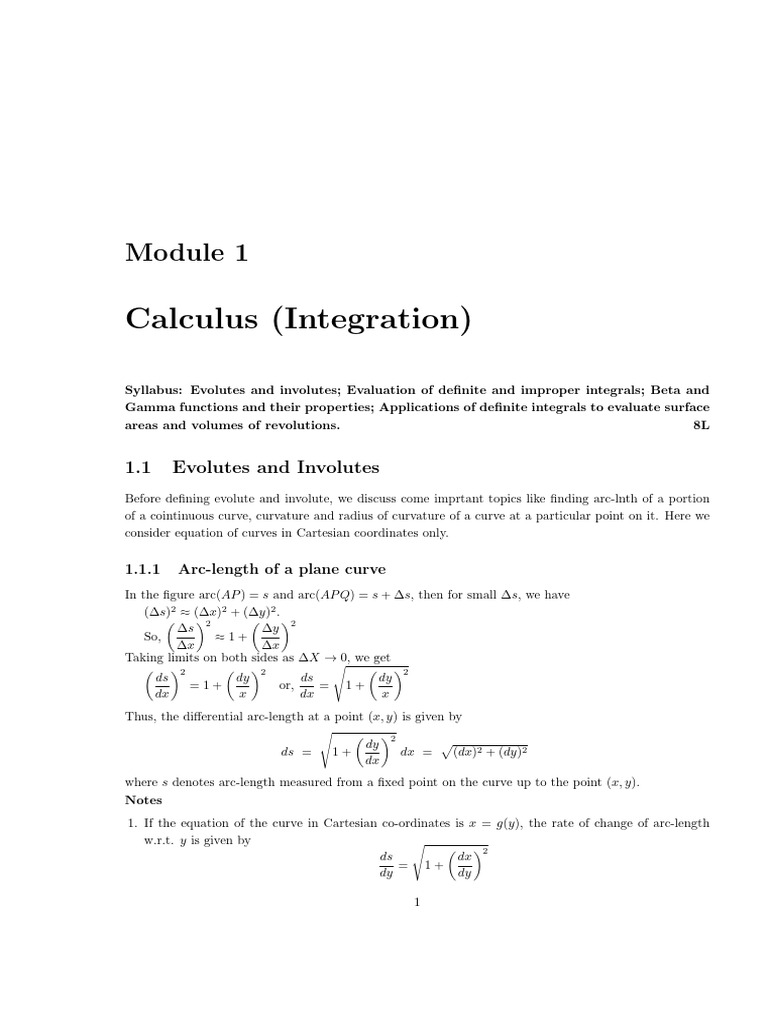 Math IA Notes 07 11 22 | Download Free PDF | Curvature | Integral
