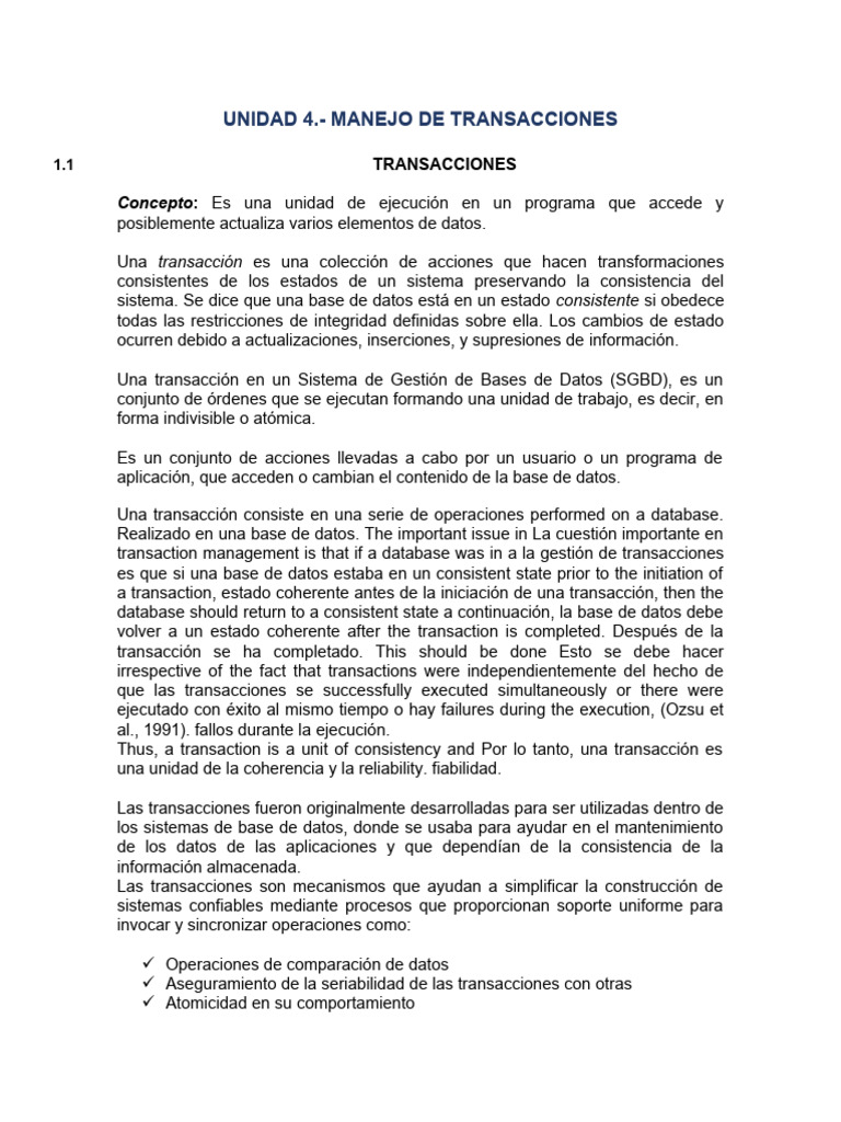 Transacciones | PDF