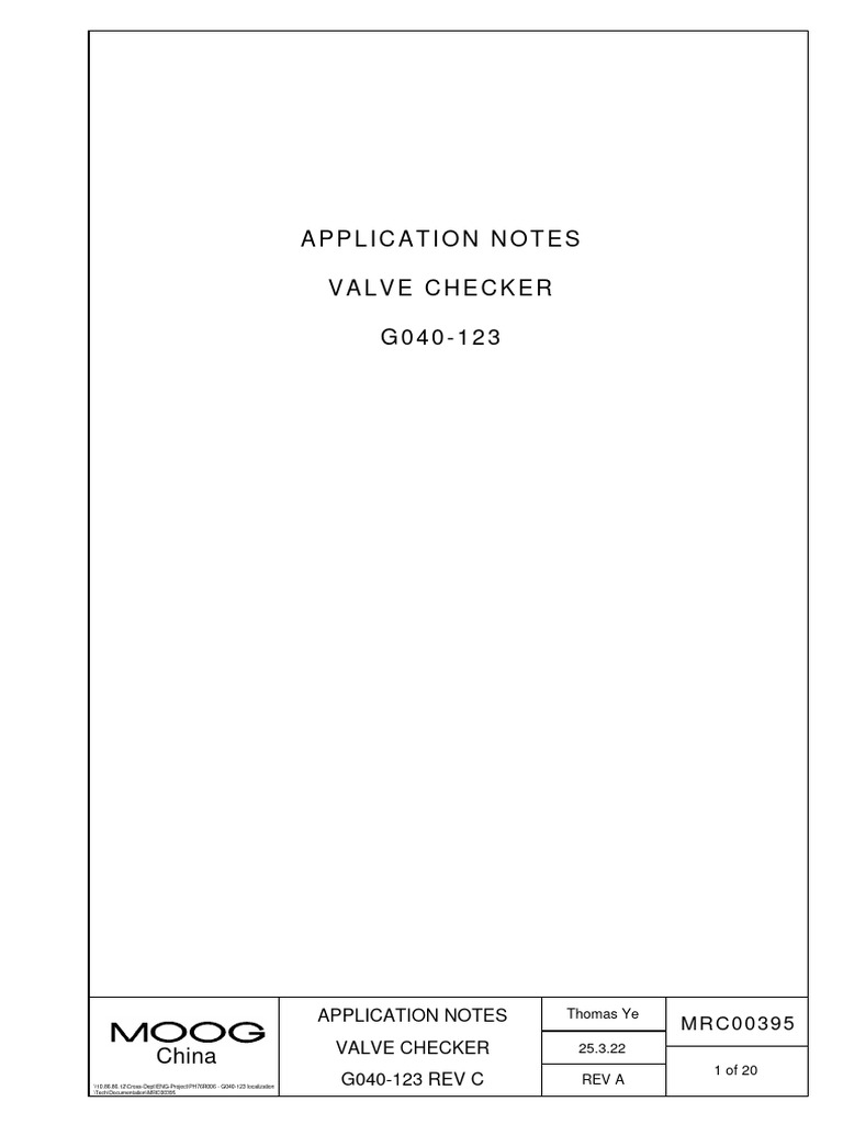Moog G040-123 Valve Checker Guide | PDF | Vacuum Tube | Power Supply
