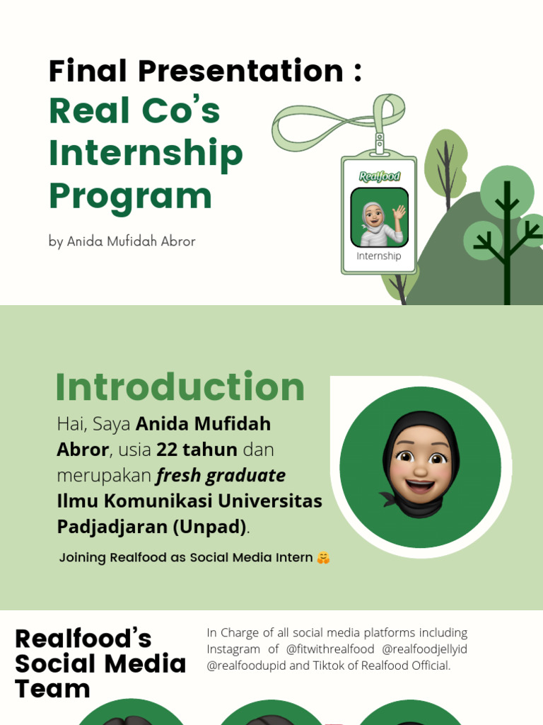 Final Presentation Socmed Intern | PDF