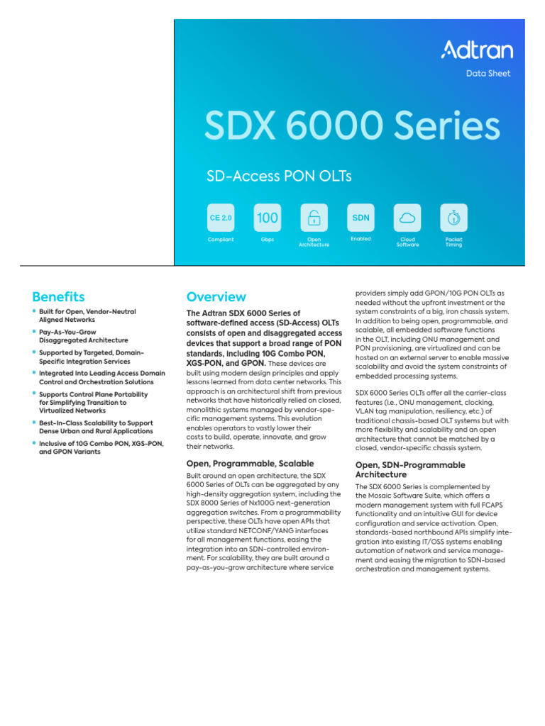 sdx-6000-series | PDF | Service Industries | Information And Communications Technology