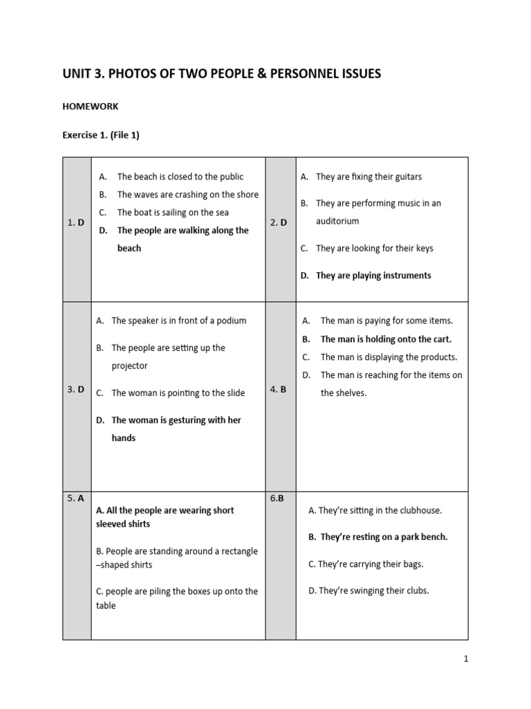 Tapescript Unit 3 | PDF