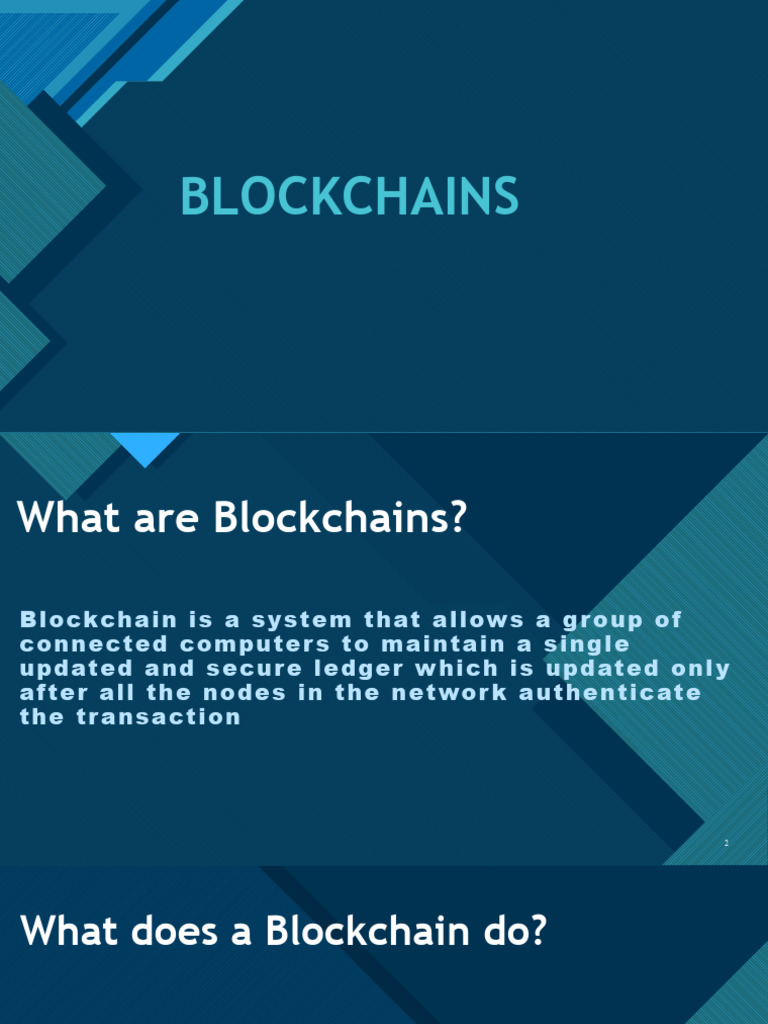 BLOCKCHAINS | PDF