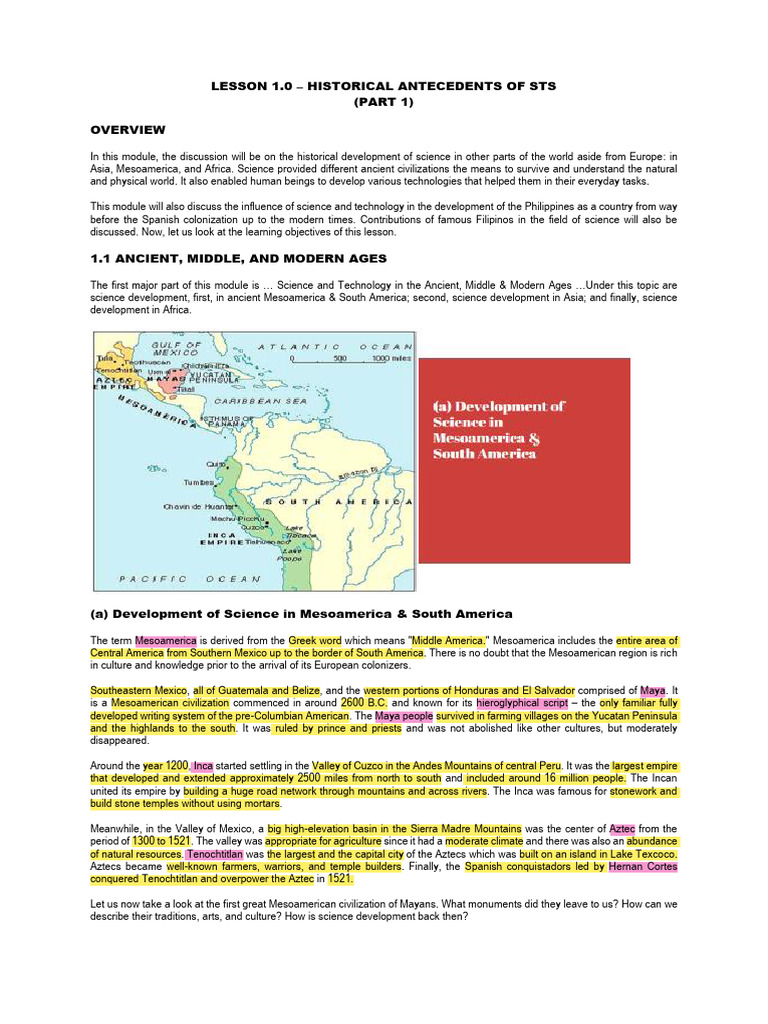 (1.1) Part 1 - Ancient and Middle Ages | PDF | Maya Civilization ...