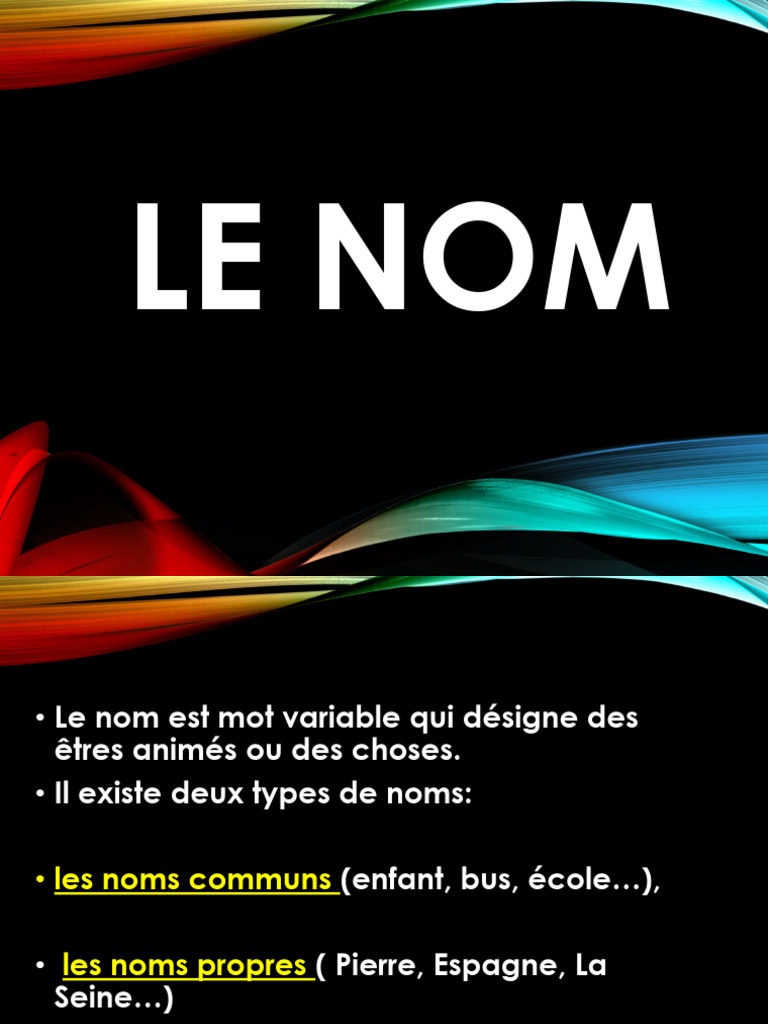 Genre et nombre des noms en français | PDF | Nom (grammaire) | Genre ...