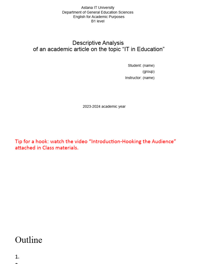 B1_ppt template | PDF | Citation | Apa Style