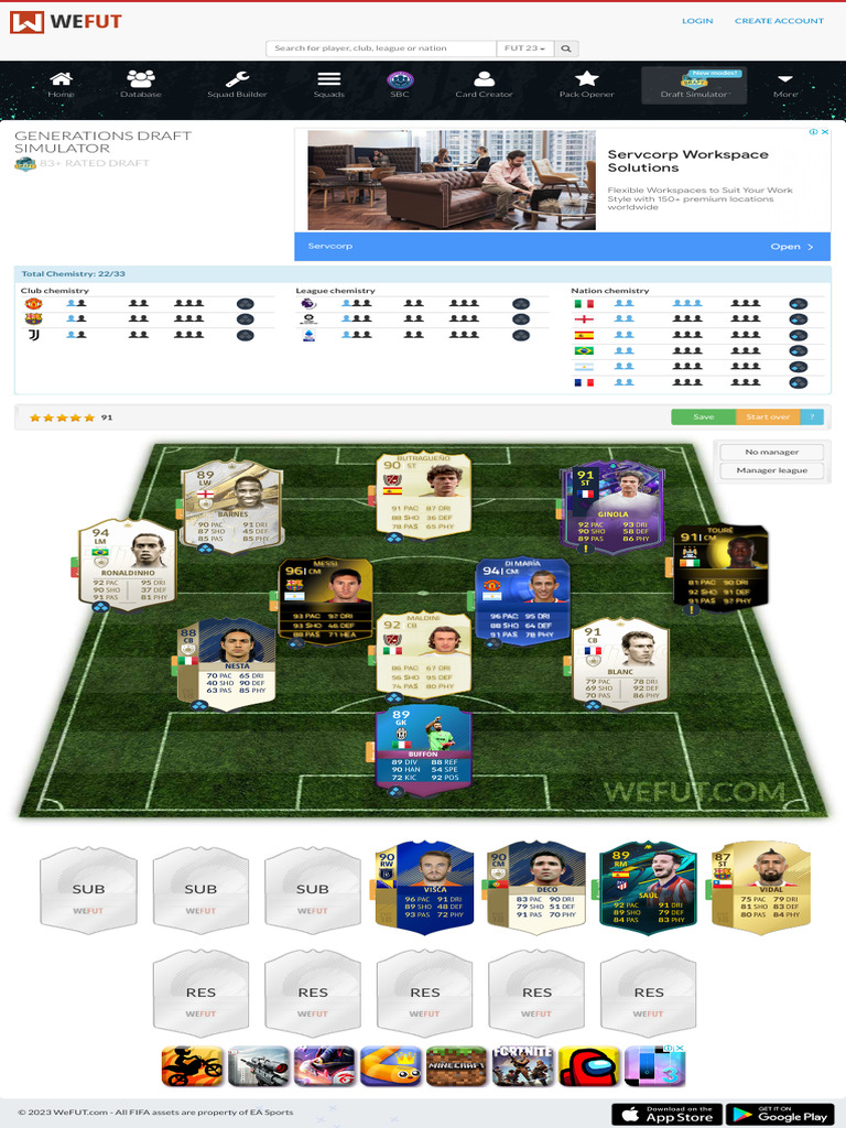 83+ Rated Draft FUT 23 Draft Simulator WeFUT | PDF