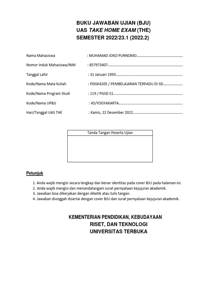 BJU - Umum MJP | PDF