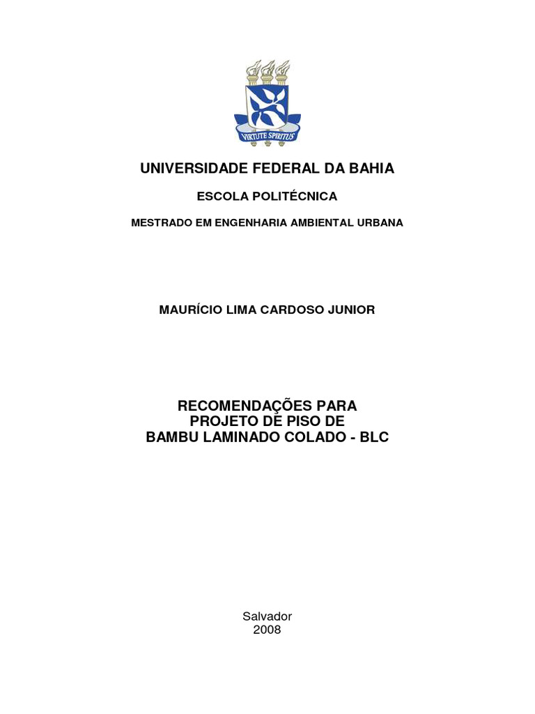 Projeto de Piso de Bambu Laminado | PDF | Arte