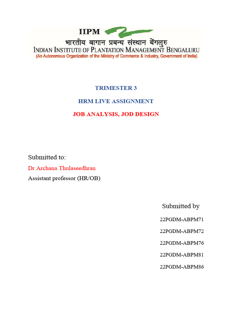 GROUP 9 HRM Assignment | PDF | Sales | Job Satisfaction GROUP 9 HRM Assignment | PDF | Sales | Job Satisfaction