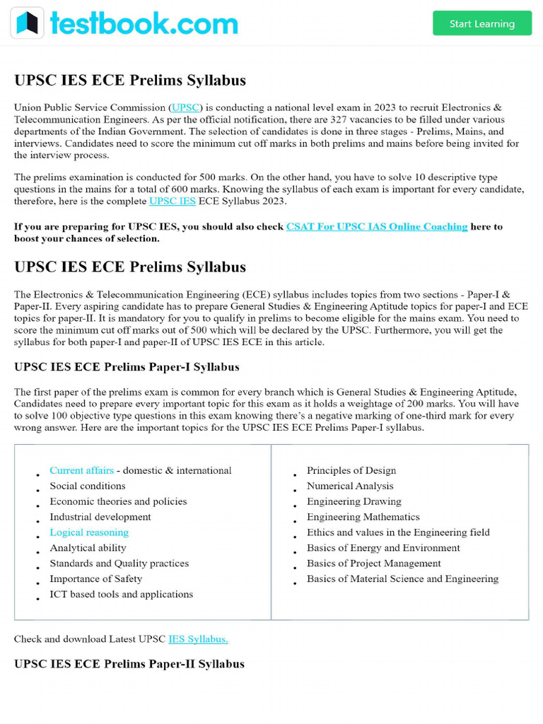 Upsc Ese | PDF