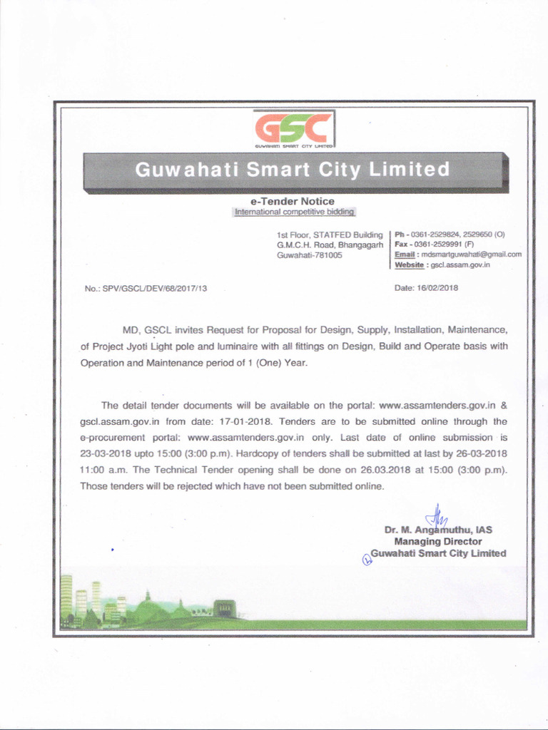 E Tender Notice Project Jyoti | PDF