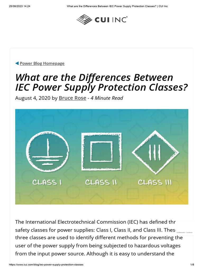 What Are The Differences Between IEC Power Supply Protection Classes ...