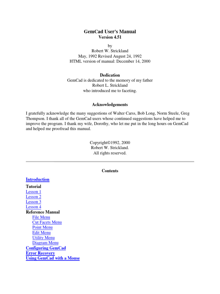 GemCad User's Manual (PDFDrive) | PDF | Teaching Methods & Materials ...