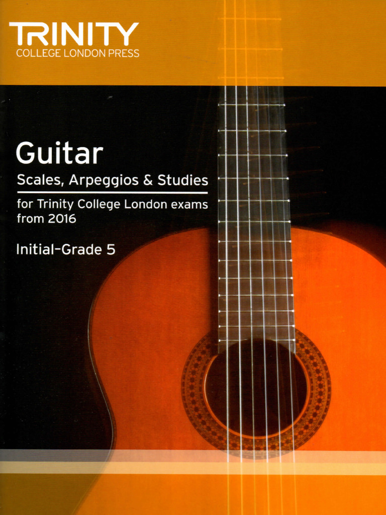 Trinity Guitar - Initial - Grade 5 - Scales Amp Studies | PDF | Scale (Music) | Musical Compositions