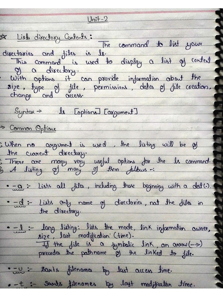 UNIX Unit 2 Notes | PDF