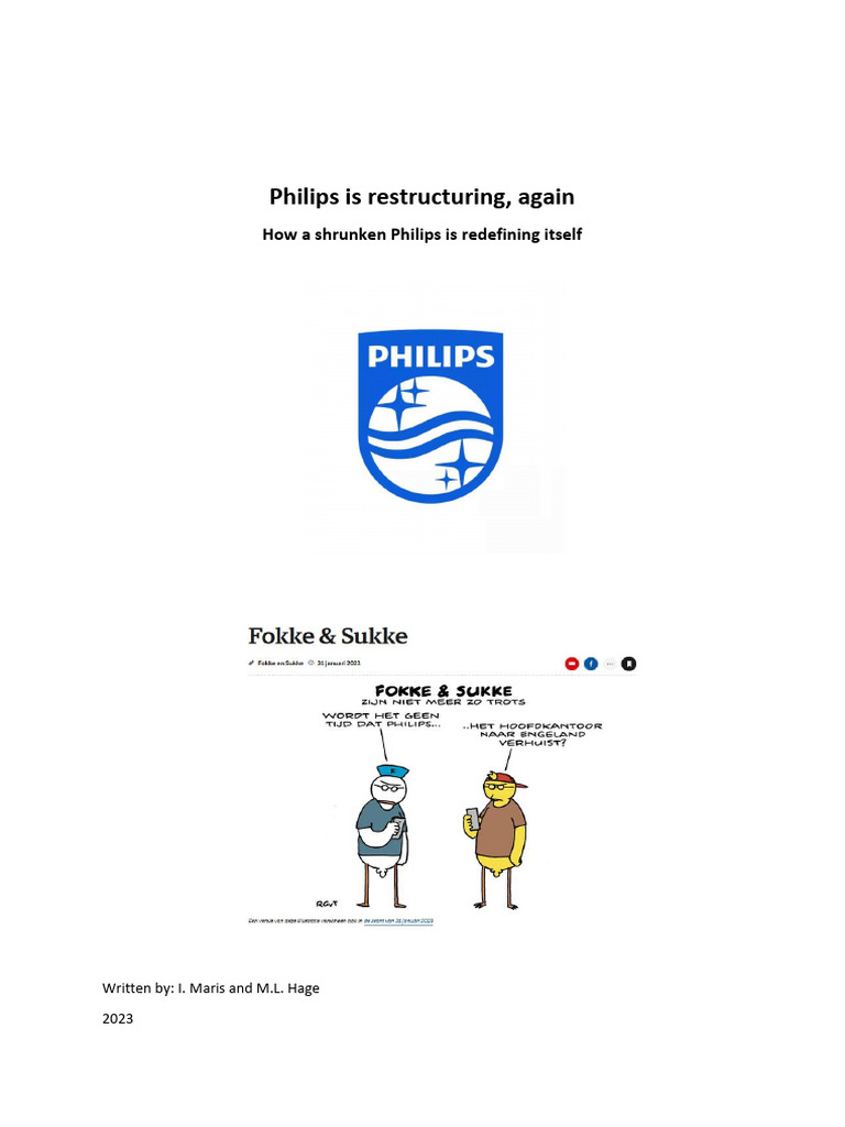 Philips Is Restructuring - Case Description | PDF | Philips | Agile Software Development