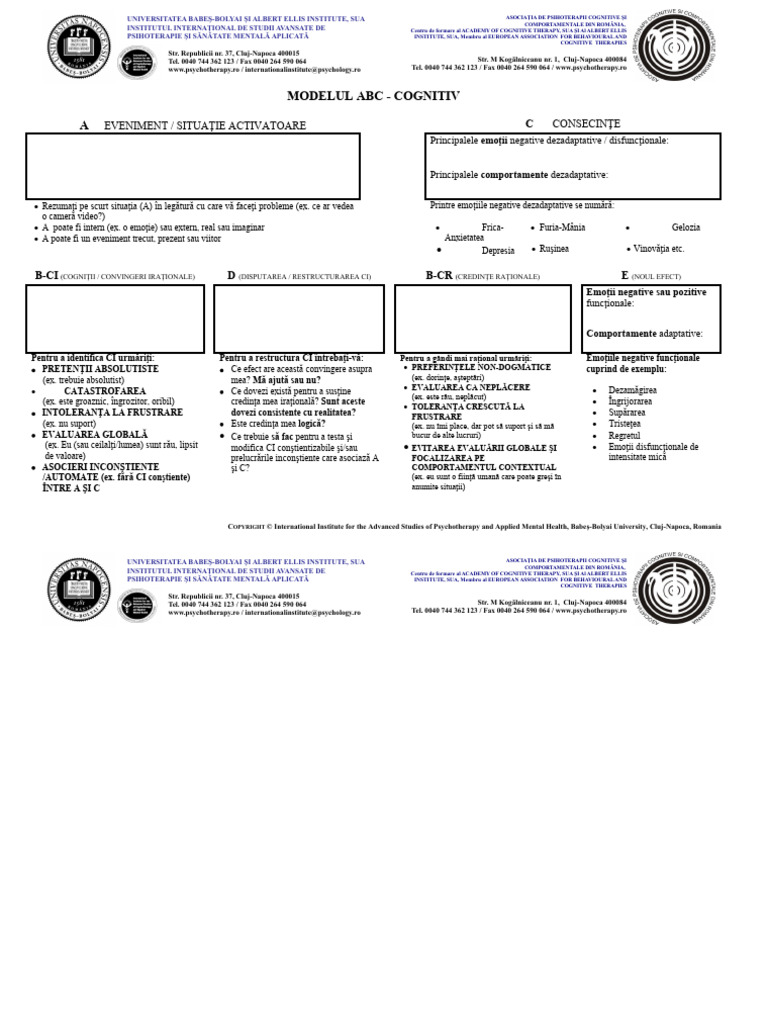 ANEXA 1 - ABC Cognitiv | PDF