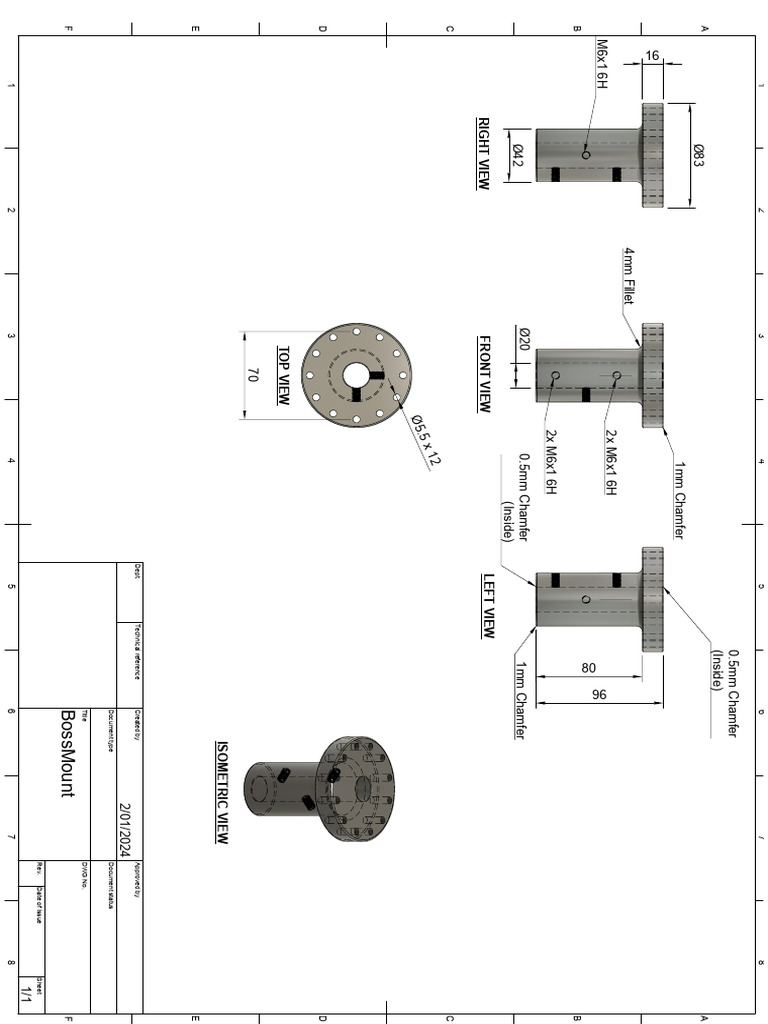 Boss Mount Drawing 1704193022620 PDF | PDF