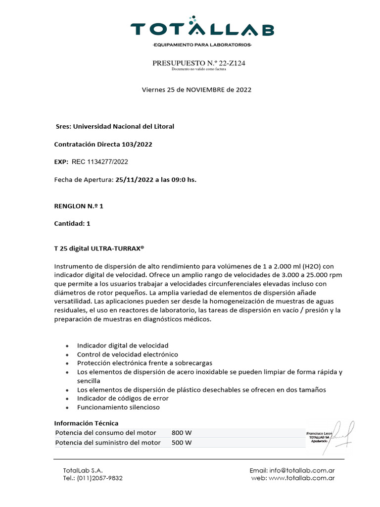 00-Oferta Totallab Merged | PDF