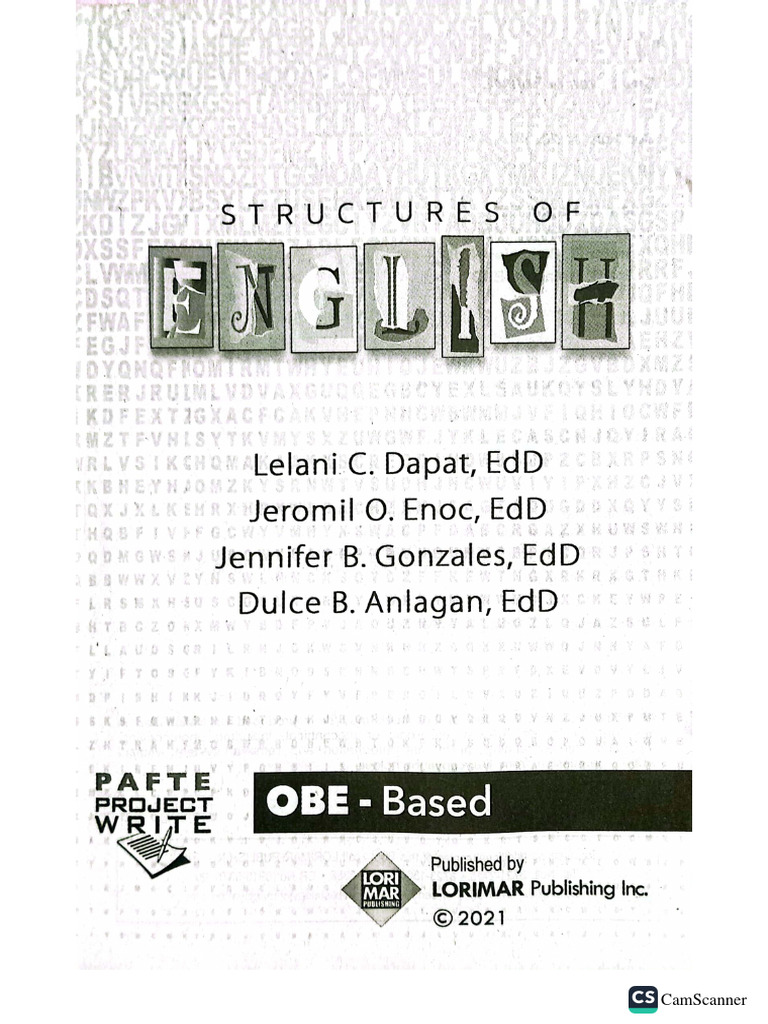 Structures of English | PDF